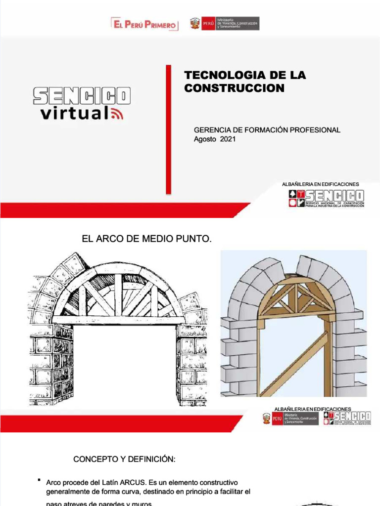 Arcos de Ladrillo en Construcción | PDF | Albañilería | Diseño ...