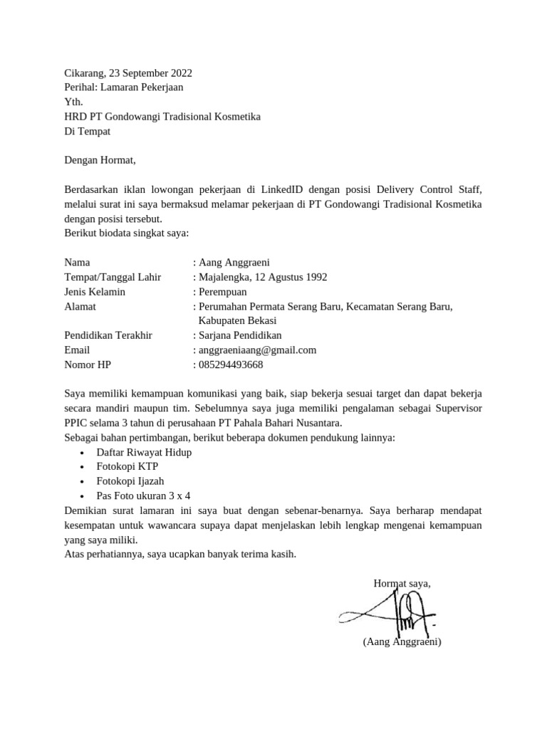 PT Gondowangi Tradisional Kosmetika | PDF