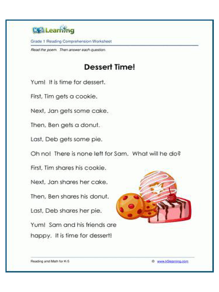 1st Grade 1 Reading Treats | PDF