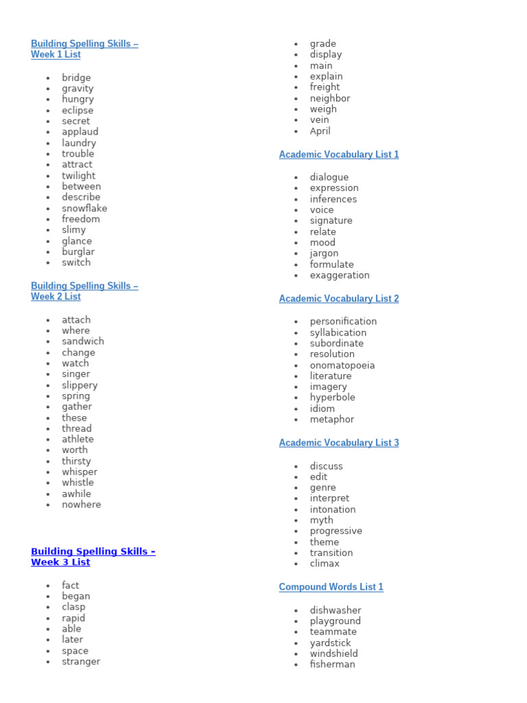 Building Spelling Skills | PDF | Metrology