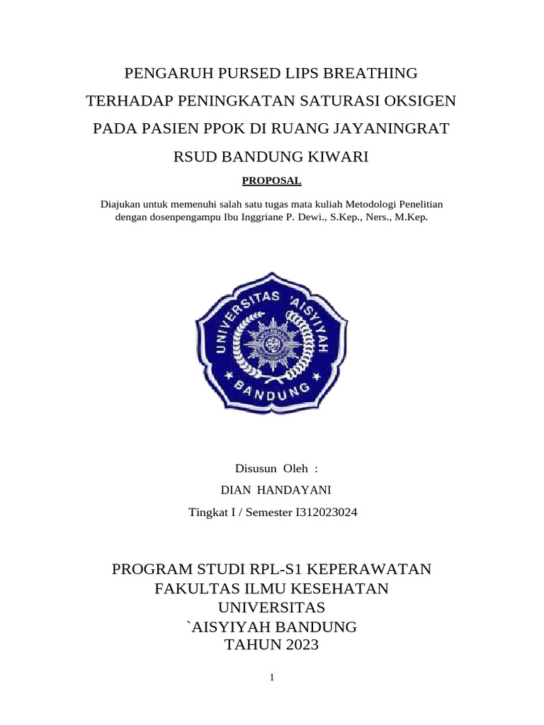 Proposal Dian Bab1,2,3 (2) | PDF