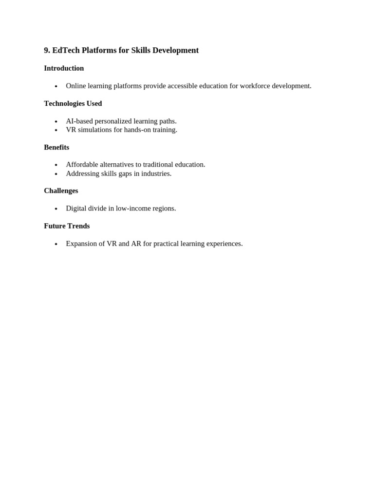 EdTech for Workforce Skill Building | PDF