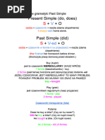 Past Simple - Tabelka | PDF
