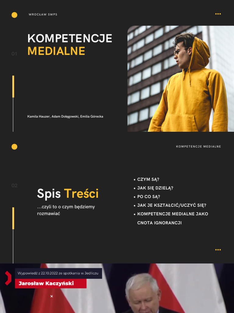 Kompetencje Medialne - Prezentacja SWPS 2024 | PDF