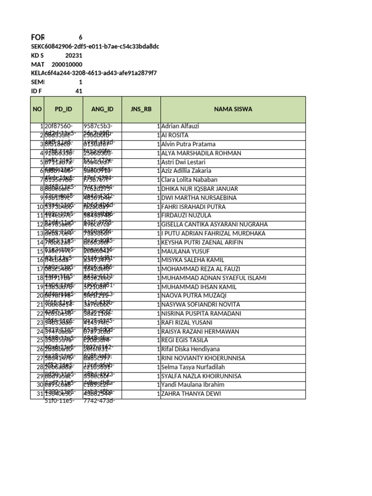 NIL_RAPOR_20231_200010000_ Kelas 9 B | PDF