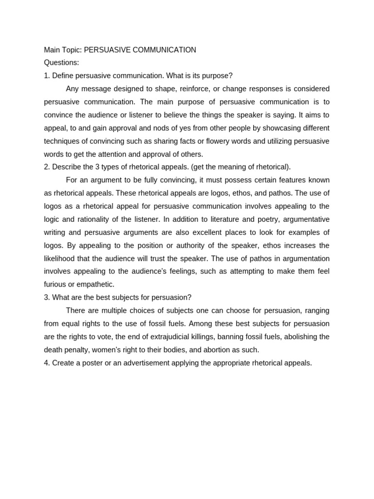 purcom | PDF | Communication | Persuasion