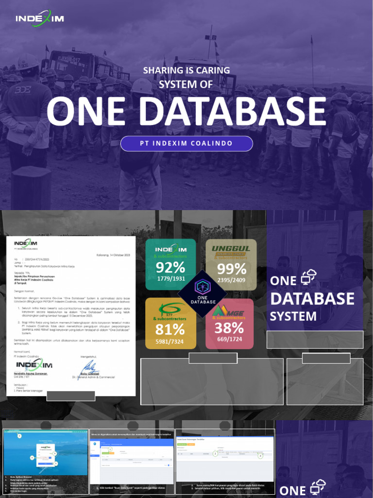 Sistem One Database untuk Penginputan Data | PDF