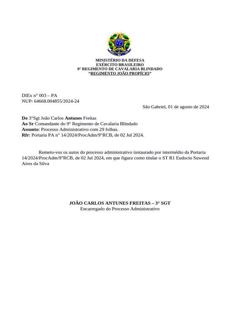 Processo Administrativo Militar | PDF