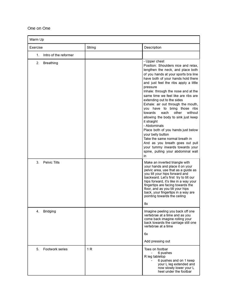 One on One | PDF | Abdomen | Breathing