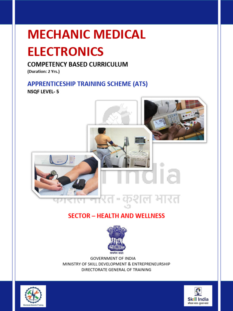 ATS Mechanic Medical Electronics NSQF 5 | PDF | Apprenticeship ...