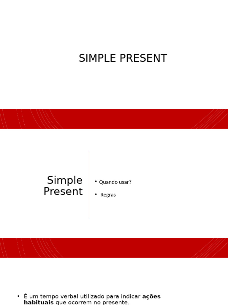 Guia Completo sobre Simple Present | PDF