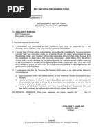 Bid Securing Declaration Form Template | PDF | Justice | Crime & Violence