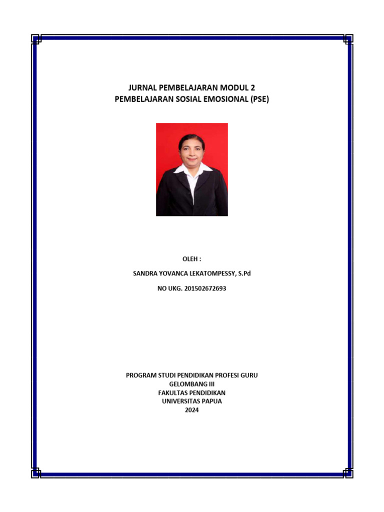 JURNAL PEMBELAJARAN MODUL 2 PSE. Sandra - Compressed | PDF