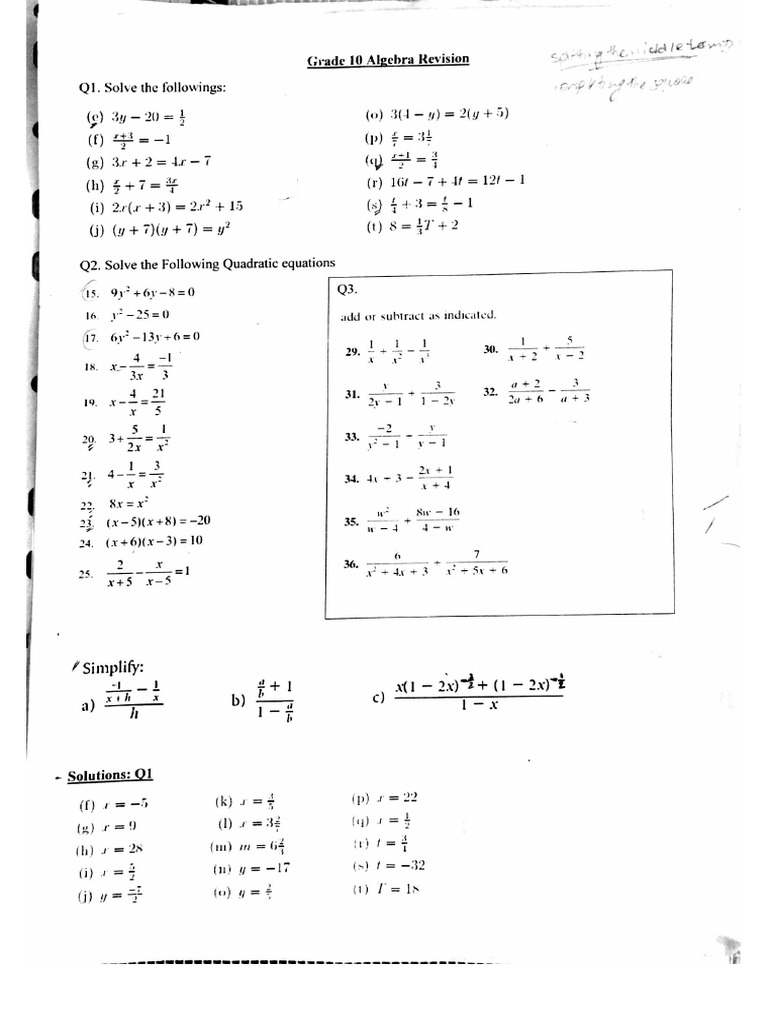 Grd 9 Revision . | PDF Grd 9 Revision . | PDF