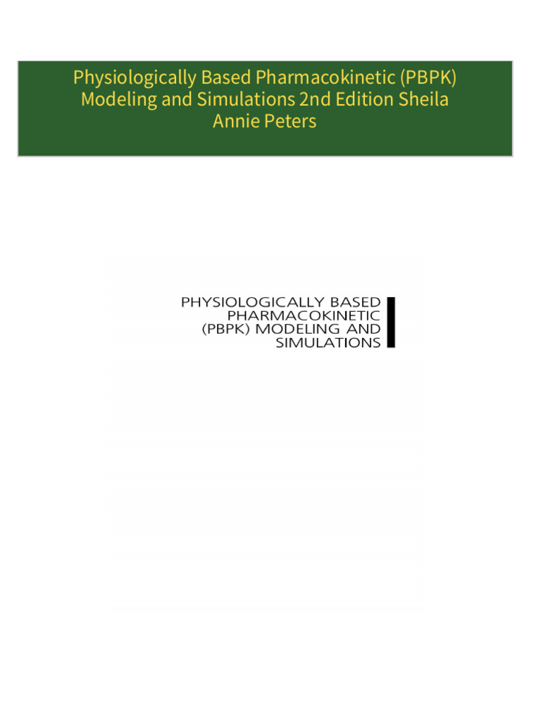 Instant ebooks textbook Physiologically Based Pharmacokinetic (PBPK ... Instant ebooks textbook Physiologically Based Pharmacokinetic (PBPK ...