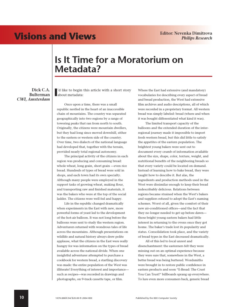 Met A Data | PDF | Resource Description Framework | Metadata