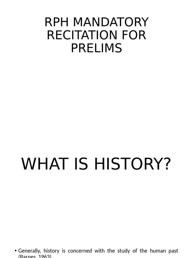 Mandatory Recitation Prelims | PDF | Primary Sources | Philippines