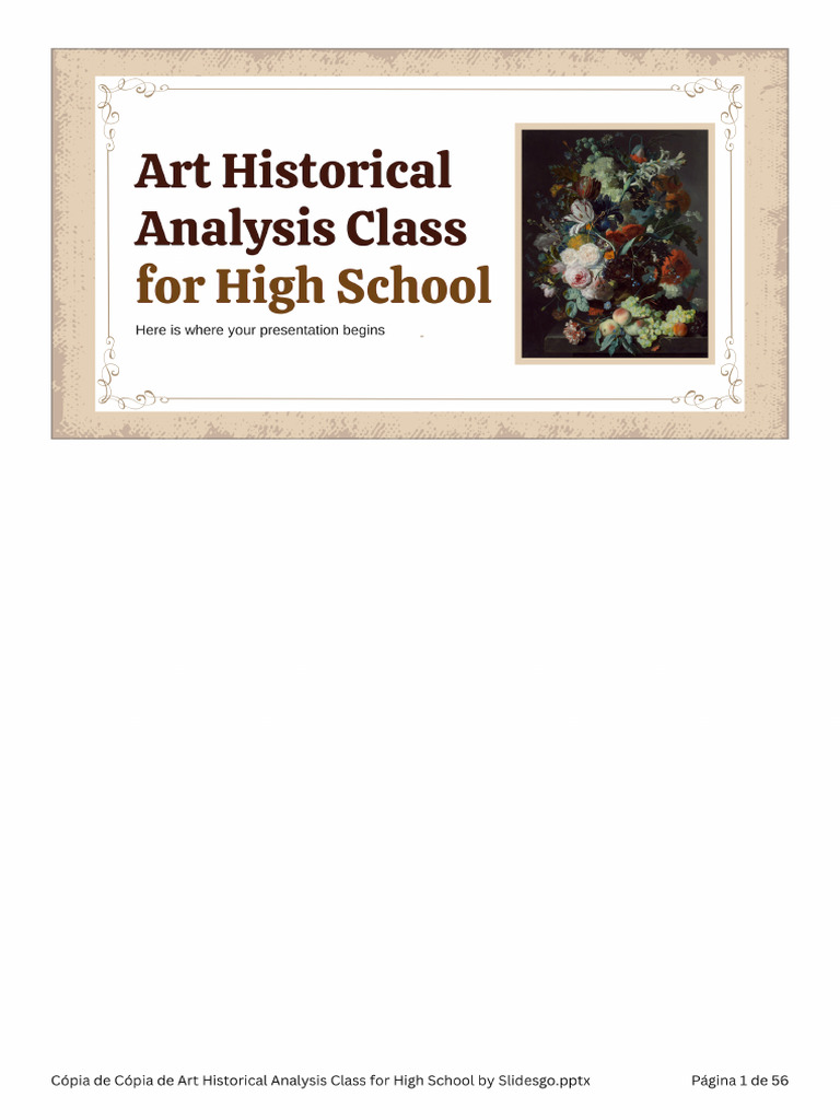 Cópia de Cópia de Art Historical Analysis Class For High School by ...