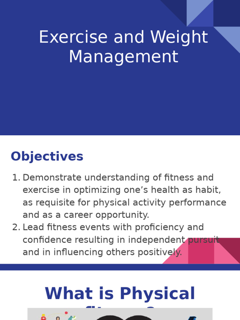 Exercise-and-Weight-Management | PDF | Physical Fitness | Strength Training