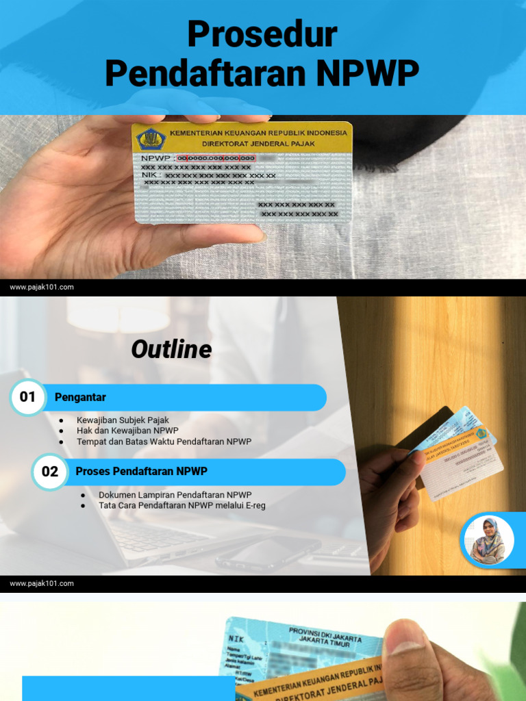 Prosedur Pendaftaran NPWP secara E-reg | PDF