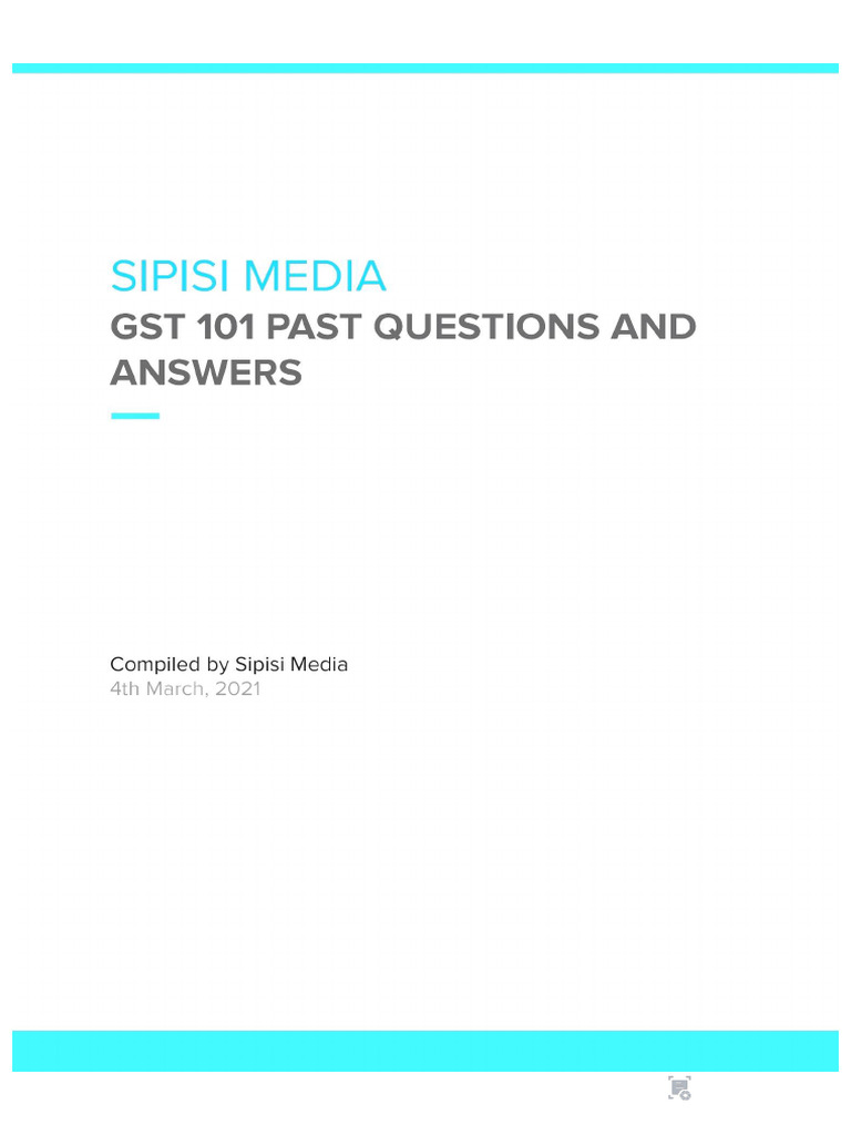 GST 101 PQ-1 - PDF | PDF