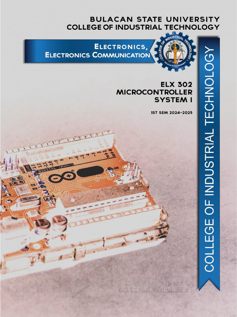 ELX 302 MicroController System 1.0 LM 1st Sem 24 25 | PDF | Microcontroller | Arduino