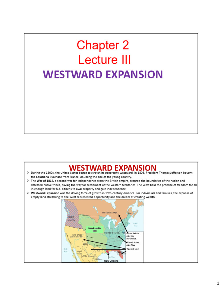 Ch-2 Lec-3 Westward Expansion | PDF | Muscogee | Trail Of Tears