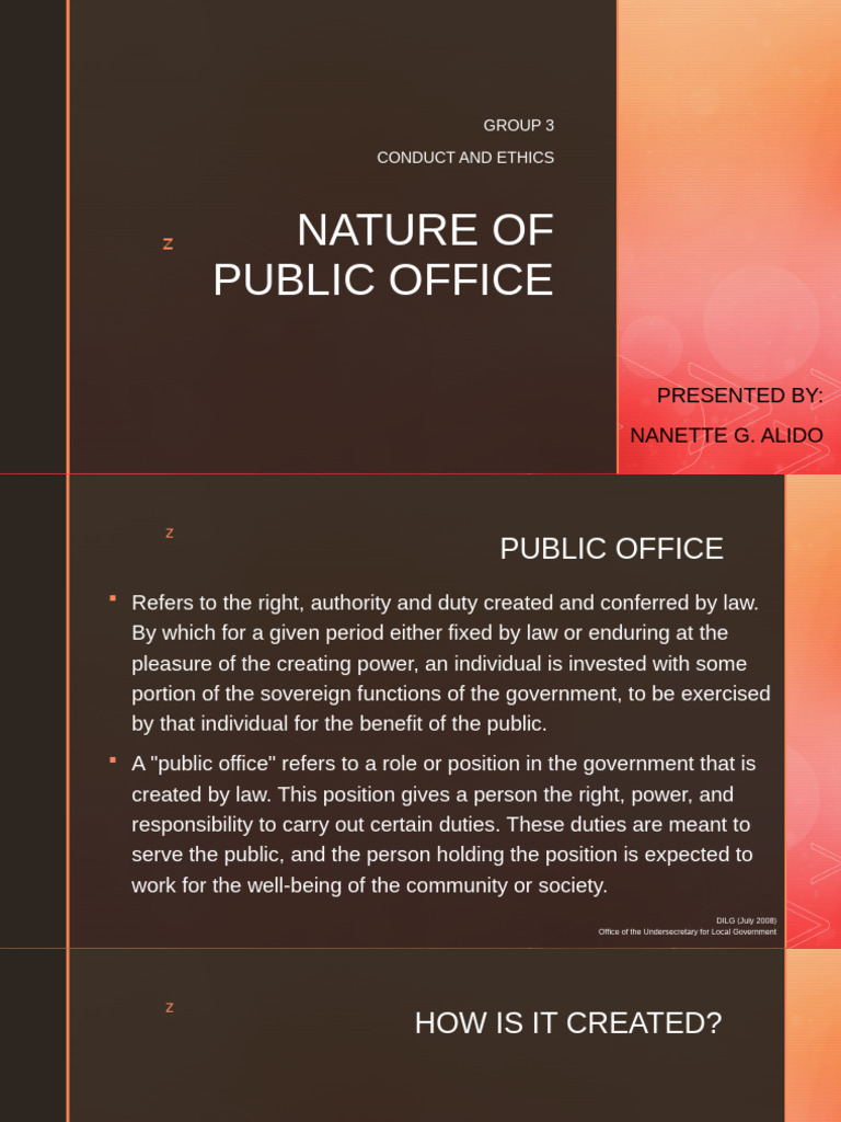 Understanding Public Office Ethics | PDF | Conflict Of Interest ...