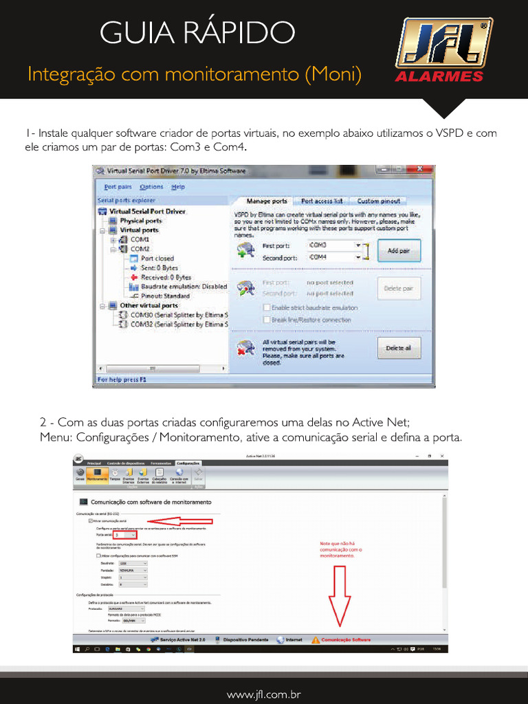 JFL Download Guias Rapidos Integracao Com Monitoramento Moni | PDF