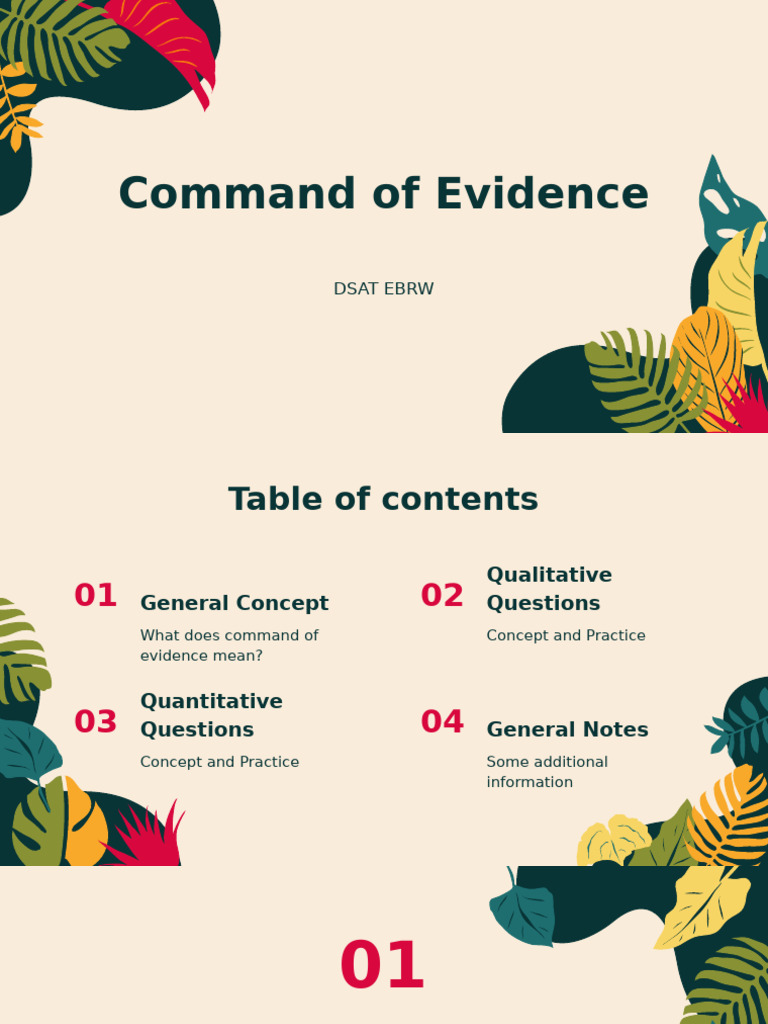 Command of Evidence | PDF | Evidence | Qualitative Research