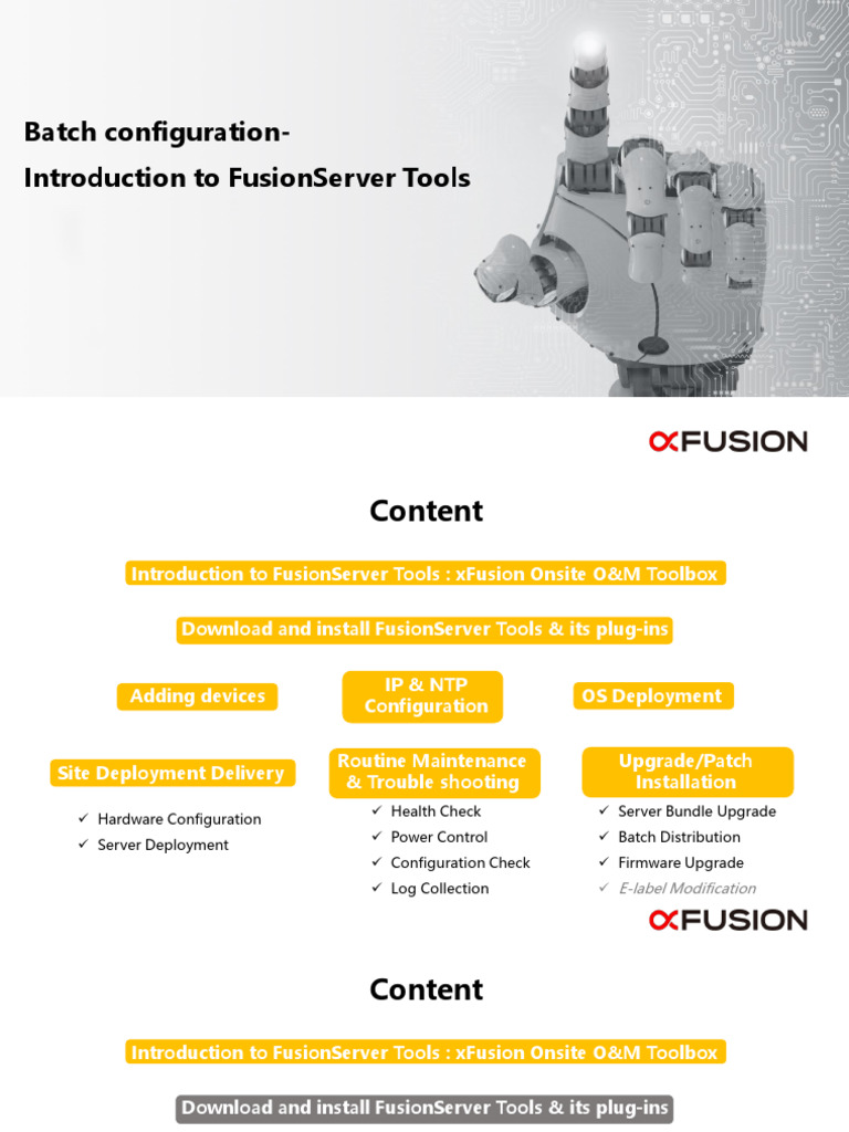 FusionServer Tools | PDF | Server (Computing) | Operating System