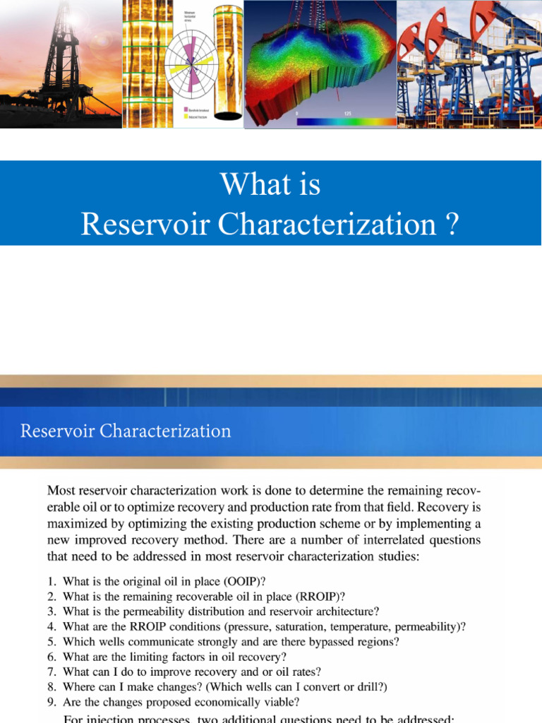 Reservoir Characterization Overview | PDF | Petroleum Reservoir ...