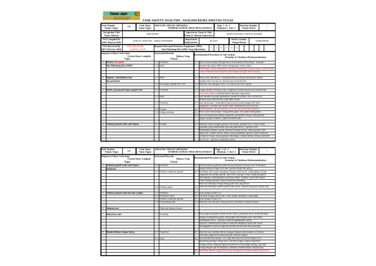 Tsa006 Greasing Dump Truck | PDF