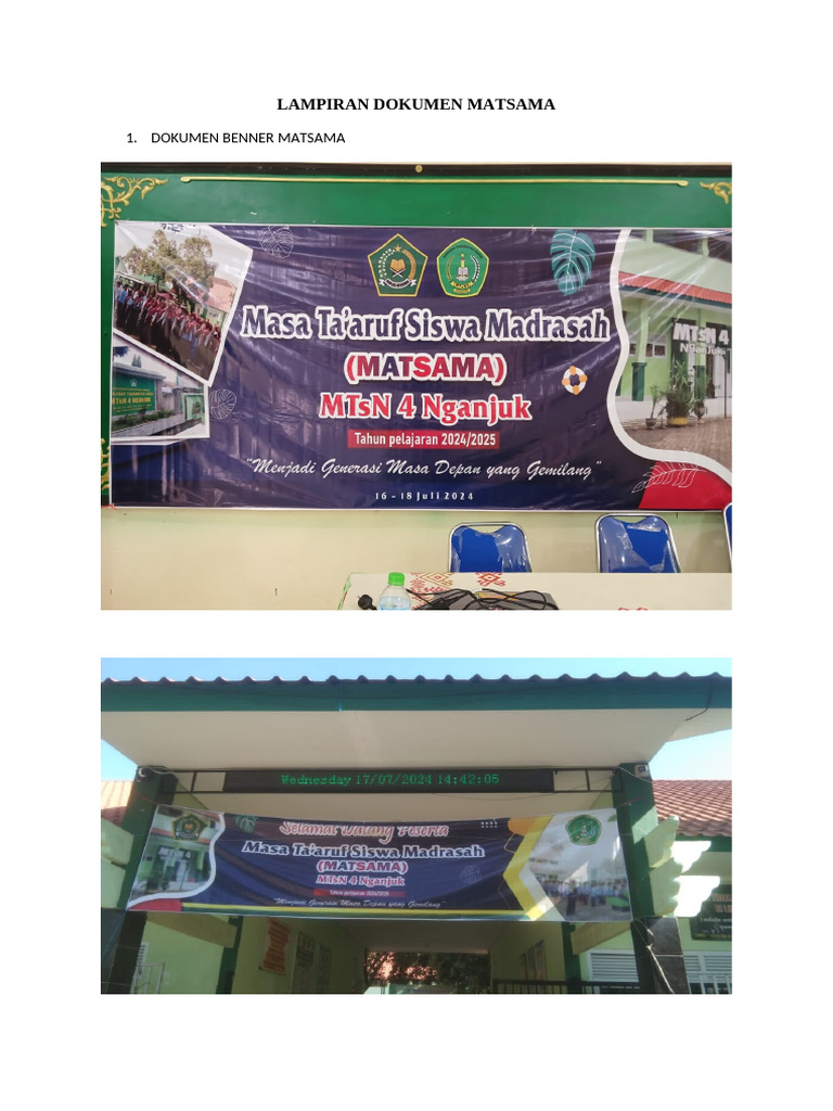 Lampiran Dokumen Matsama | PDF