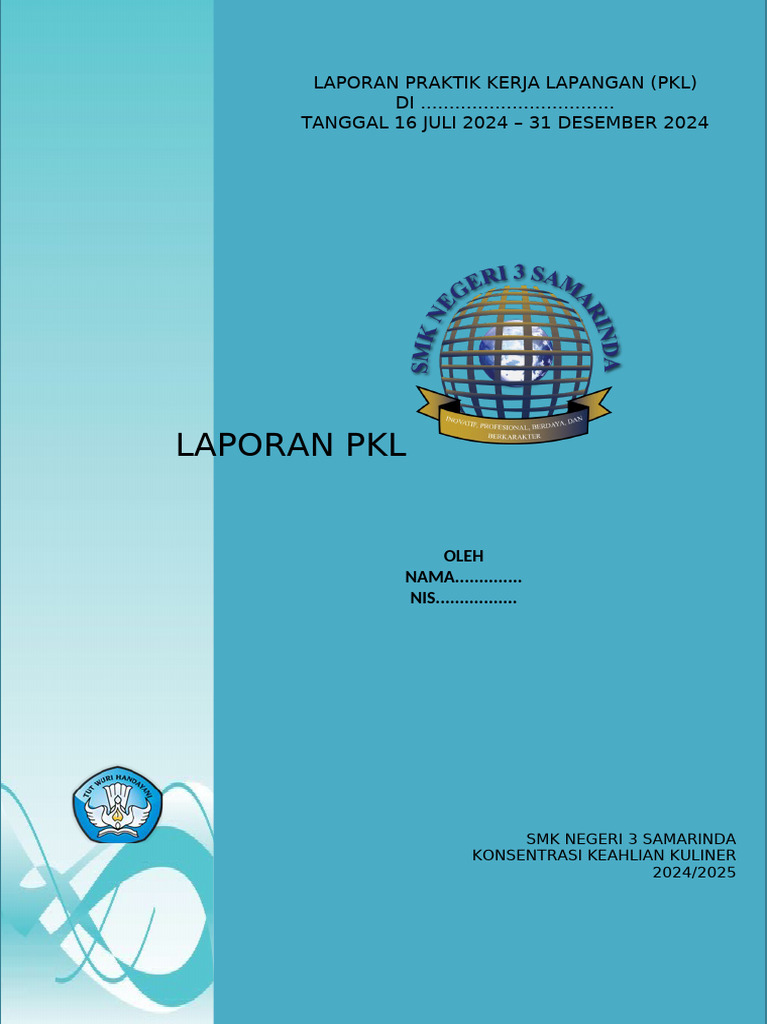 Cover Laporan PKL 2024 | PDF