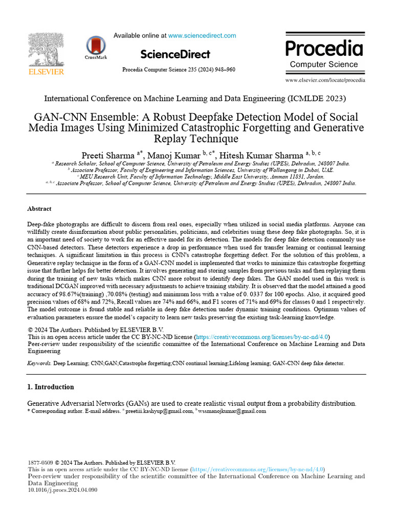 GAN CNN Ensemble | PDF | Principal Component Analysis | Artificial Neural Network