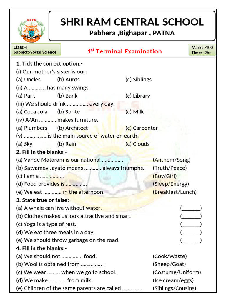 Social Studies Class - 2 New | PDF