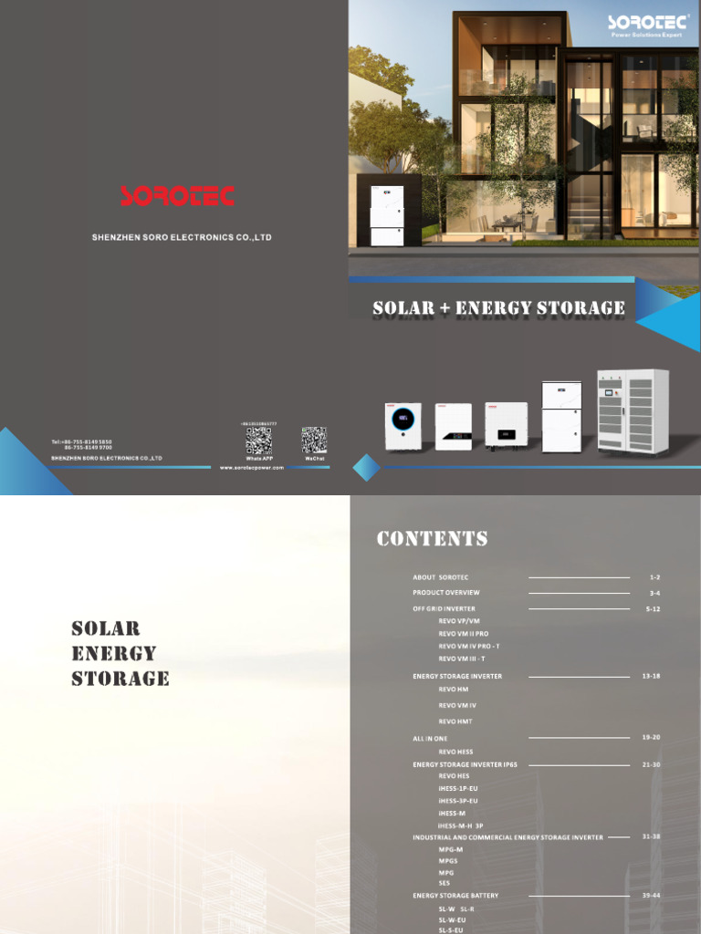 Sorotec Inverters Catalog | PDF | Battery Charger | Power Inverter