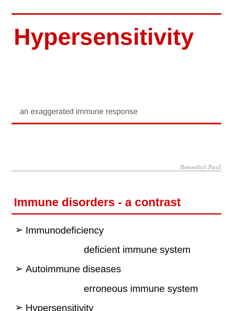 05 Hypersensitivity | PDF | Allergy | Immune System