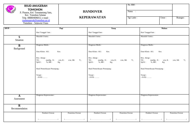 Format Handover | PDF