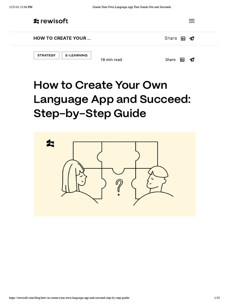 Create Your Own Language App That Stands Out and Succeeds | PDF ...