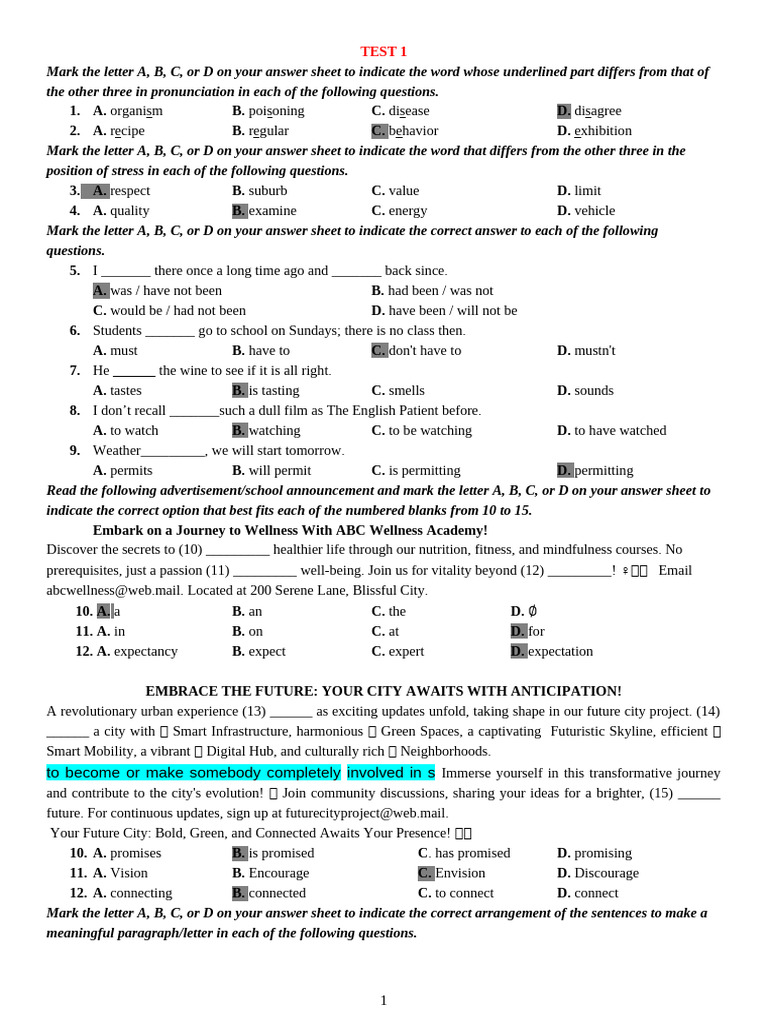 English Language Test Prep | PDF | Greenhouse Effect | Dogs