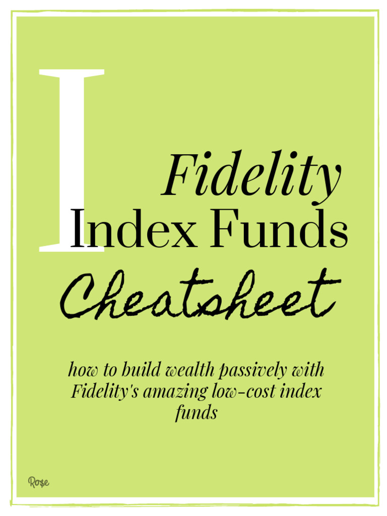 Lead Magnet - Fidelity Index Funds Cheatsheet | PDF | Index Fund | Stocks