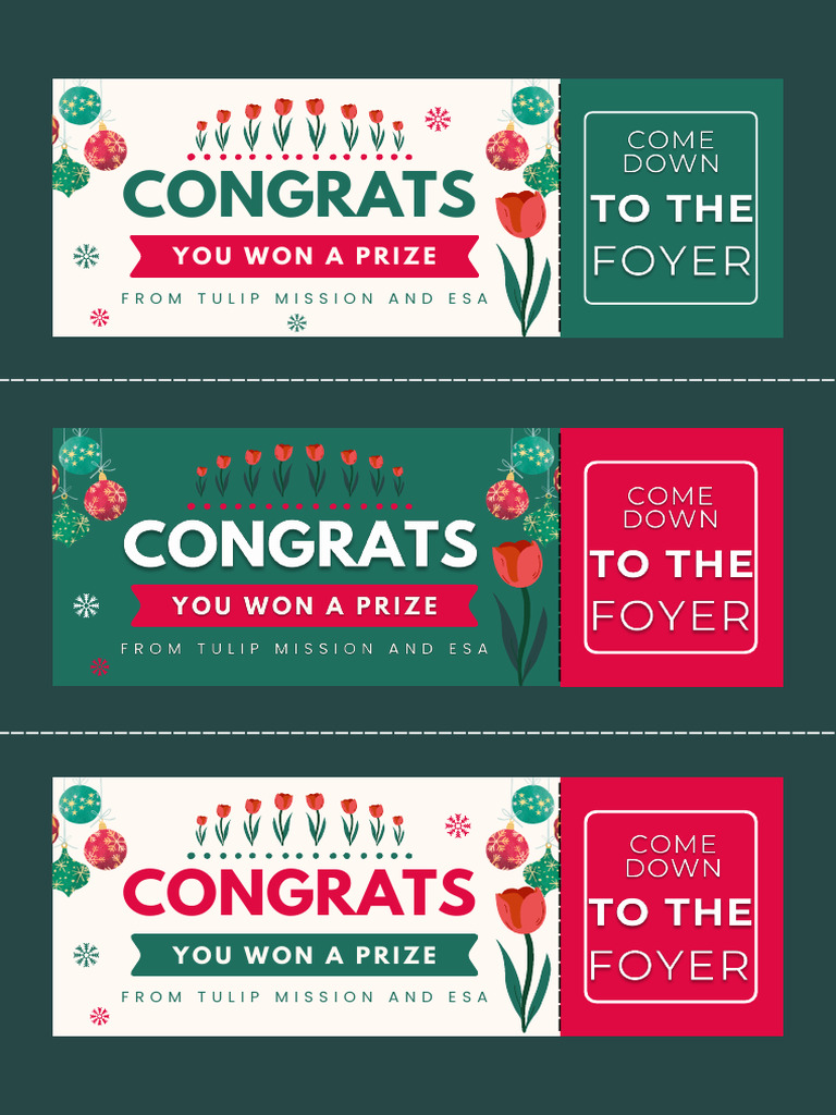 Tulip Mission Prize Winner! | PDF