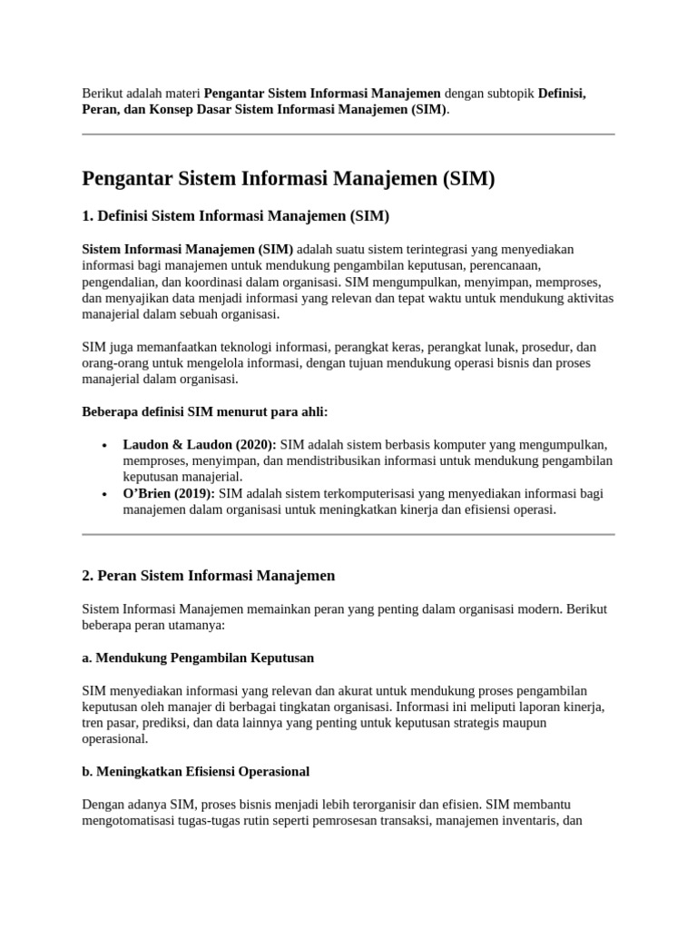 Materi Sim Ke 1 DST | PDF