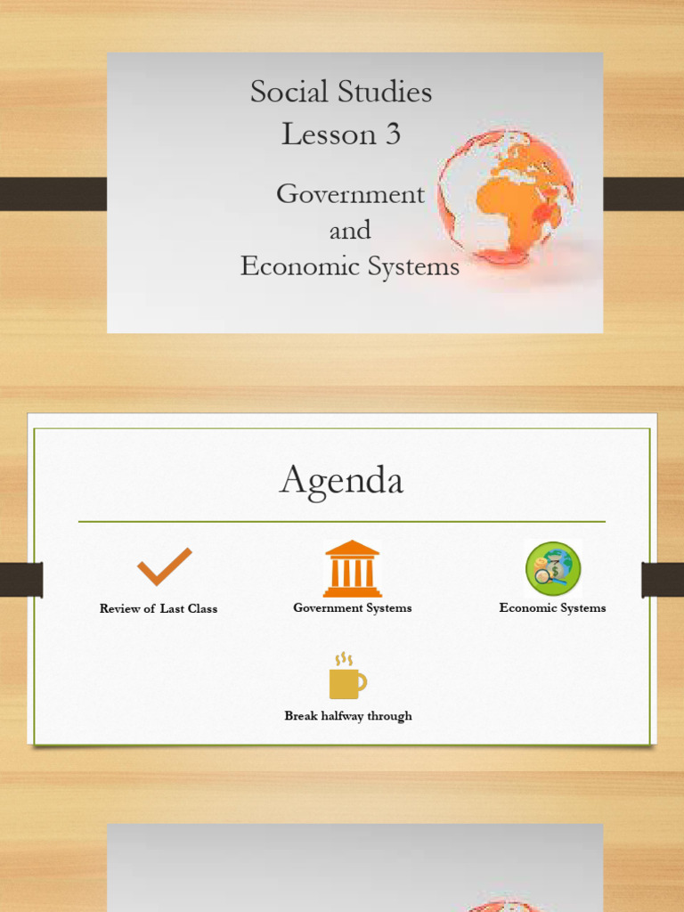 Lesson 3 - Forms of Government and Economic Systems | PDF | Gross ...