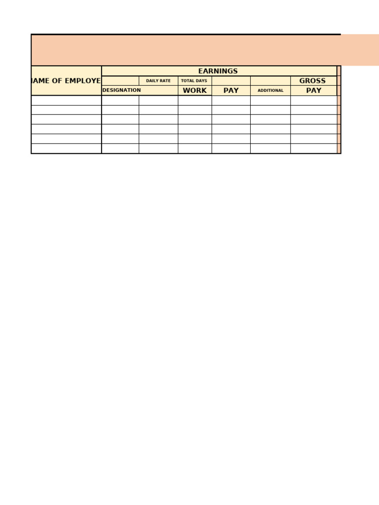 Employee Earnings Summary Report | PDF