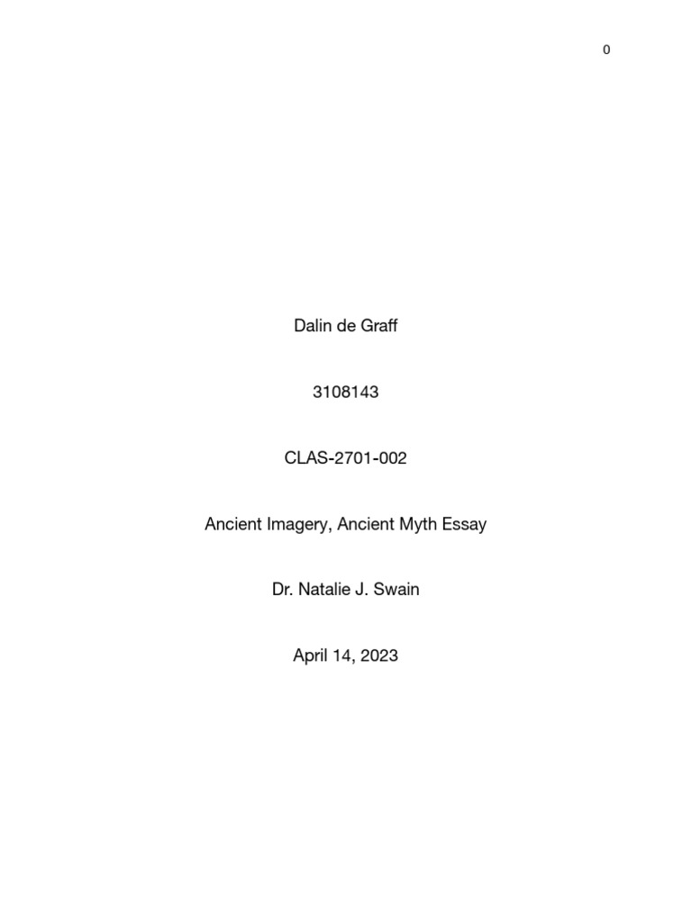 Final - Classical Mythology | PDF | Paris (Mythology) | Athena