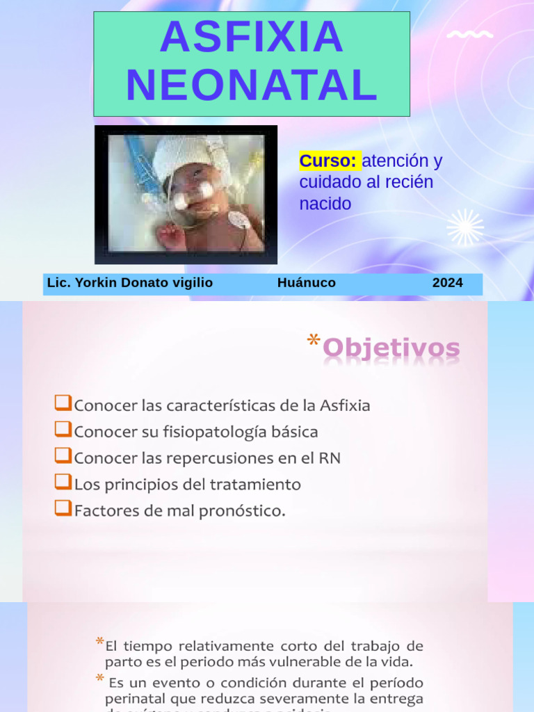 Asfixia Neonatal y RCP Neonatal | PDF