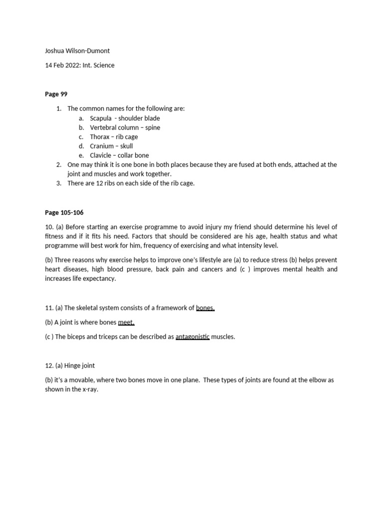 Int Sci Home Work - Joshua Wilson Dumont | PDF